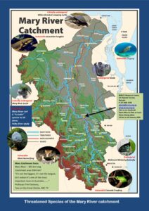 Mary Catchment Map with threatened species | Mary River Catchment ...